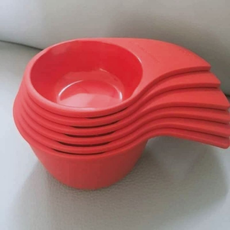 Tupperware Measuring Cup Red (6 pcs) | Shopee Malaysia
