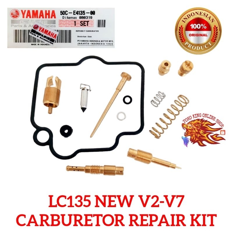 50C ORIGINAL YAMAHA LC135 LC-135 V2 V3 V4 V5 V6 V7 NEW 55C JUPITER STD CARBURETOR REPAIR KIT SET ...