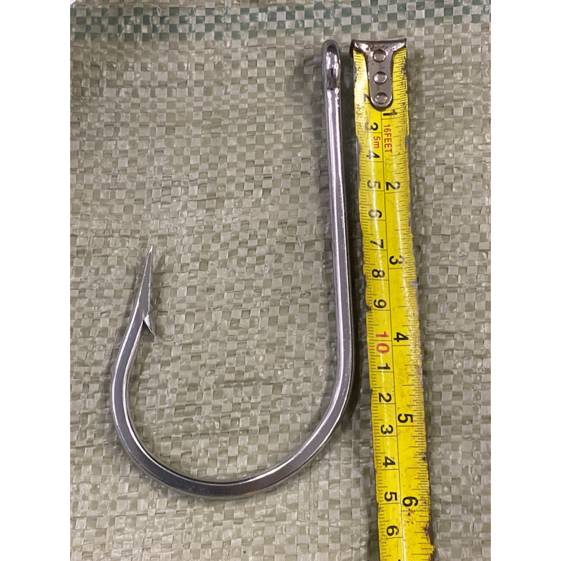 13cm Fishing Stainless Steel Big Hook for Shark Fish Mata Pancing Shark ...
