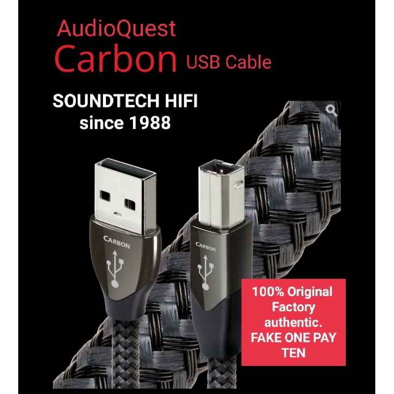 AudioQuest USB cable Carbon 0.75m | Shopee Malaysia