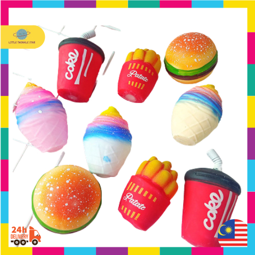 Burger Stress Ball Fidget Toys Stress Reliever Adult Anxiety Autism ...