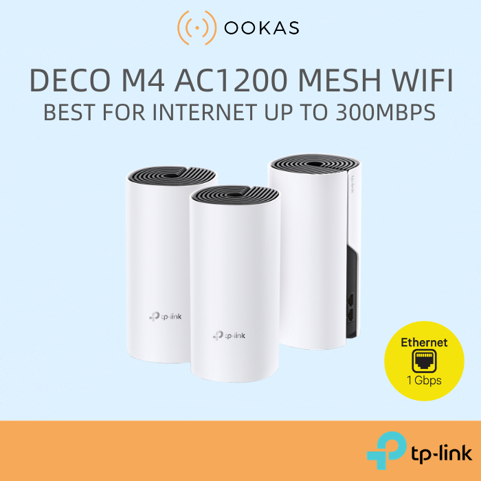 TP-Link Deco M4 / X10 Wireless Mesh WiFi Router System | AC1200 AX1500 ...