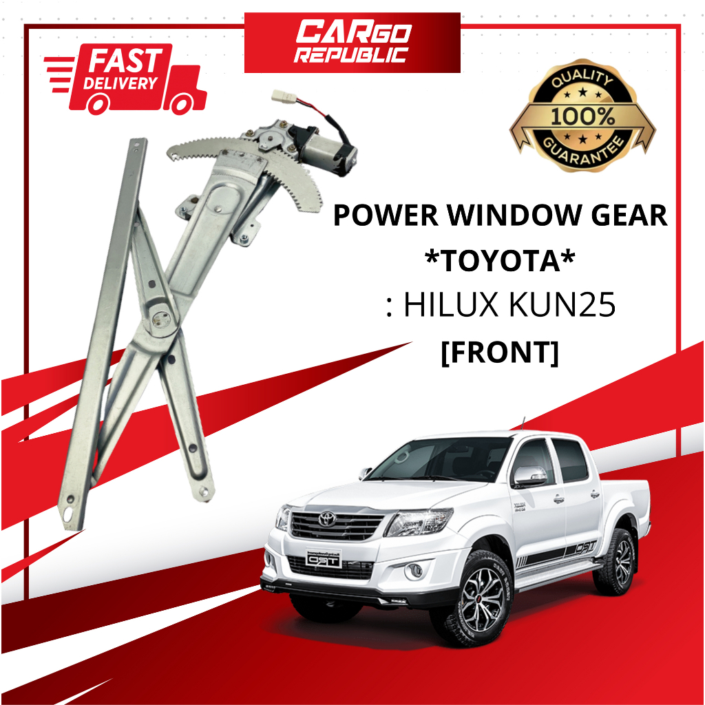 Toyota Hilux Kun25 Power Window Gear With Motor Front (Right) 100% ...