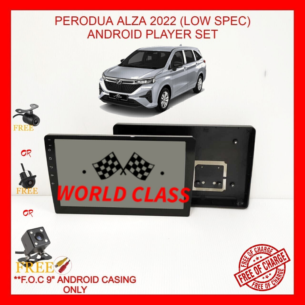 PERODUA ALZA 2022 (LOW SPEC) 10" ANDROID IPS PLAYER 2.5D WITH ( F.O.C ...