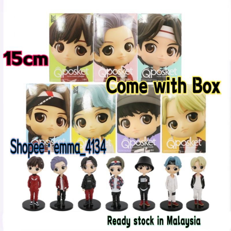 15cm BTS figure Qpocket K-pop idol collection bangtan boys | Shopee ...