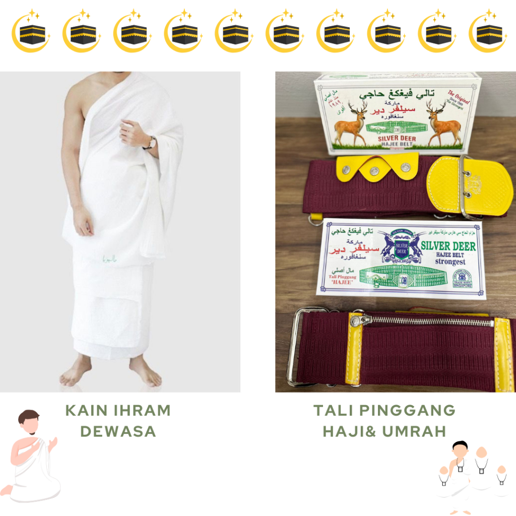 Kain Ihram/Ehram Dewasa Haji Dan Umrah 100% Cotton | Shopee Malaysia