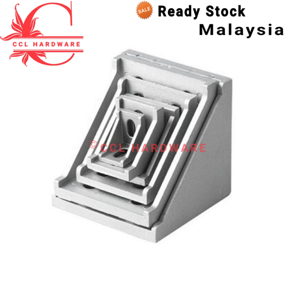 8080 Heavy Duty Gusset Element Corner Fitting L Bracket Angle Connector ...