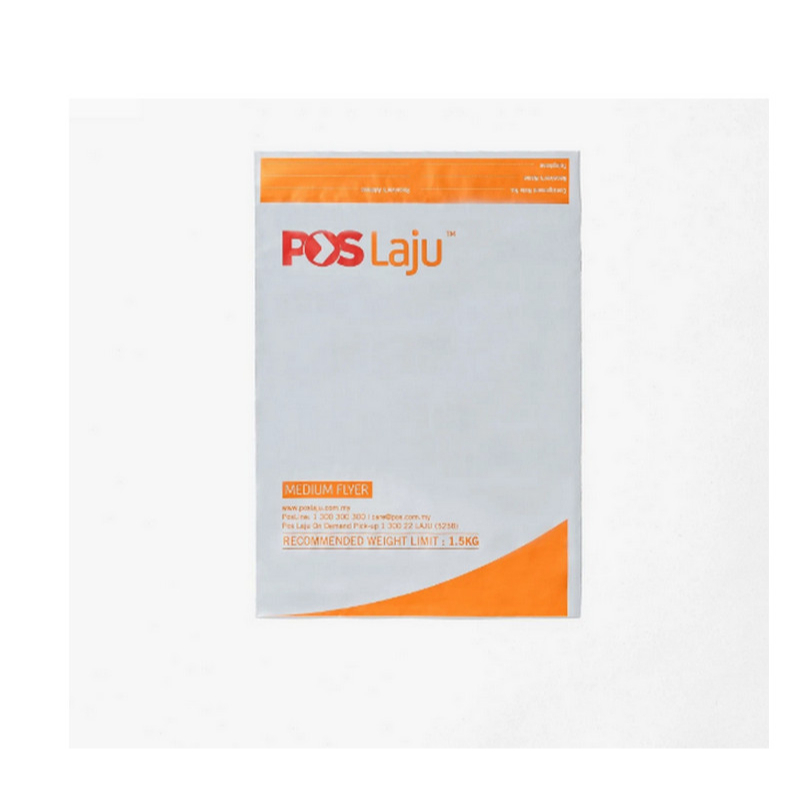 Pos Laju Courier Parcel Flyer Bag With Slip Pocket Size S/M/L/XL (50pcs ...