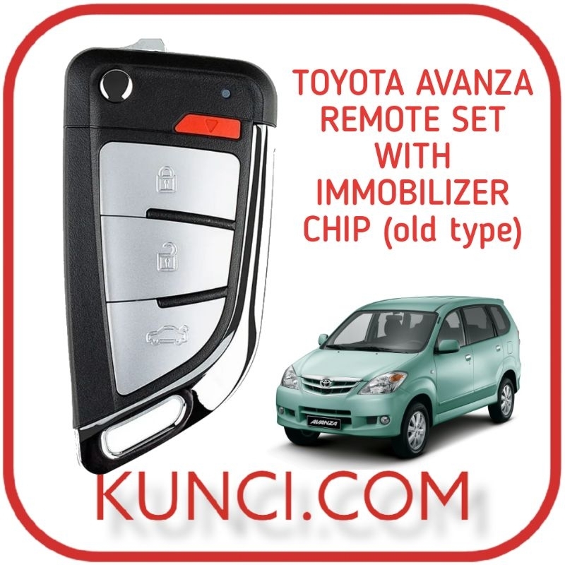 TOYOTA AVANZA REMOTE SET WITH IMMOBILIZER CHIP | Shopee Malaysia