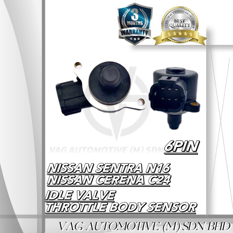 NISSAN SENTRA N16,CERENA C24 (6PIN)IDLE VALVE/THROTTLE BODY SENSOR ...