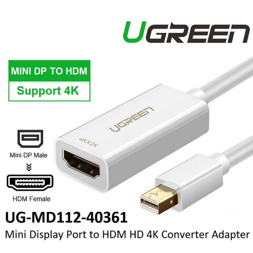Ugreen UG-MD112-40361 MINI DP TO 4K HDMI CONVERTER - Ugreen Mini DP to ...