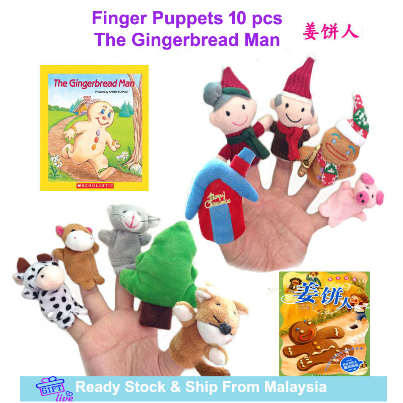 Story Finger Puppet Set Fairy Tale Finger Toys Plush Soft Puppet Little ...