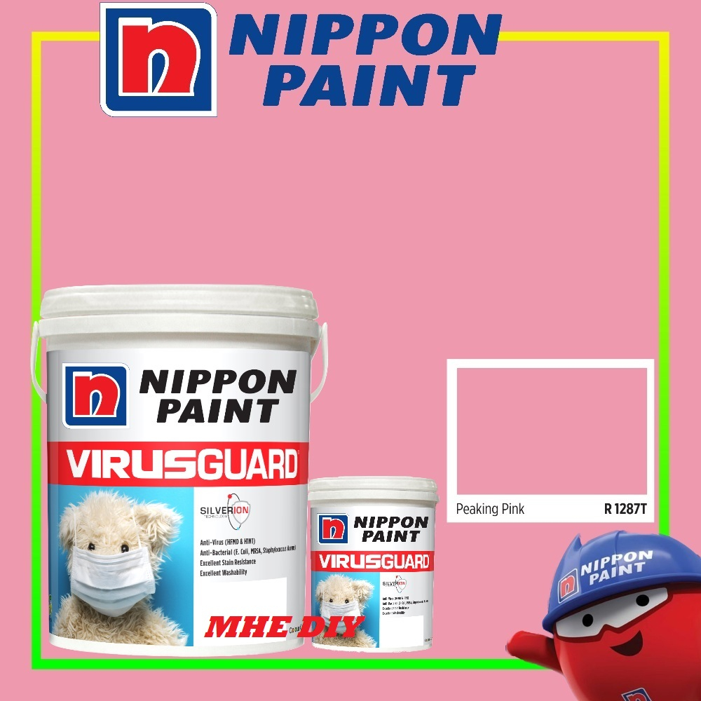 NIPPON PAINT 1L R 1287 T PEAKING PINK Interior Smooth Sheen / Matt ...
