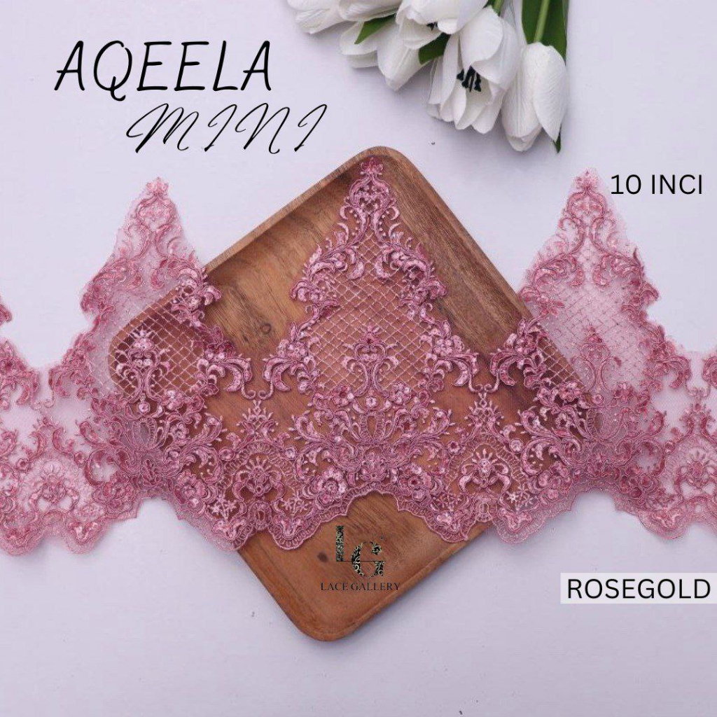 🔥0.5M | AQEELA MINI BORDER LACE BAJU RENDA KAIN AKSESORI PAKAIAN HIASAN ...