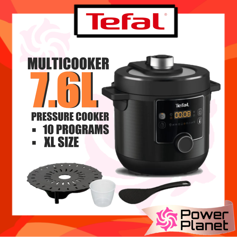 Tefal 7.6L Pressure Cooker CY7778 Turbo Cuisine Maxi Multicooker (10 ...
