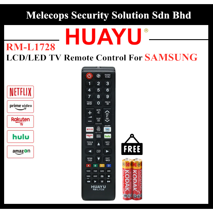 HUAYU Smart LED TV Remote Control Replacement For Samsung (RM-L1728) | Shopee Malaysia