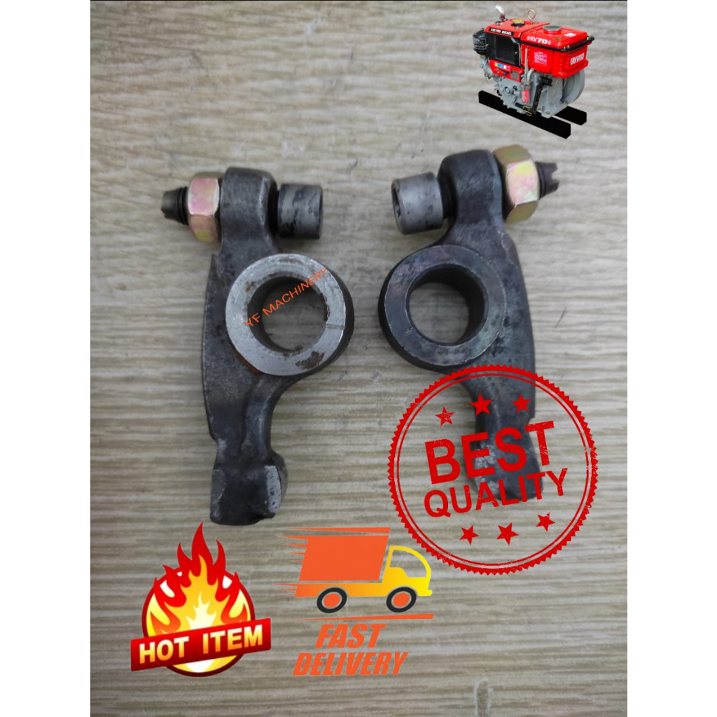 READY STOCK Kubota Vikyno Rv70 RV125 Rocker Arm Valve lever SET 1PAIR ...