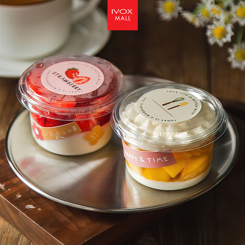 240ml 340ml Round Bowl Disposable baking cup pudding jelly ice cream yogurt cups round chocolate ...