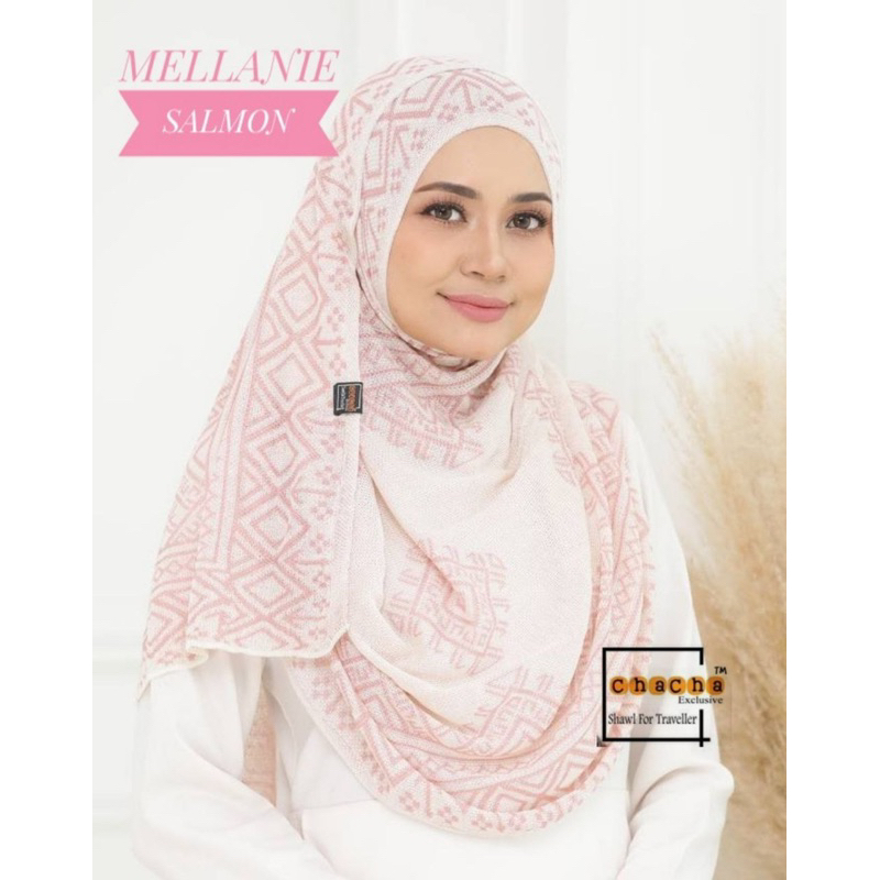 Instant Shawl Ironless for traveler Mellanie Salmon | Shopee Malaysia
