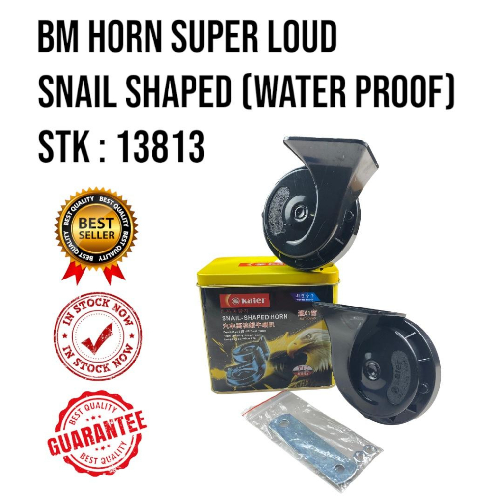 BM HORN SUPER LOUD - SNAIL SHAPED (WATER PROOF) | Shopee Malaysia