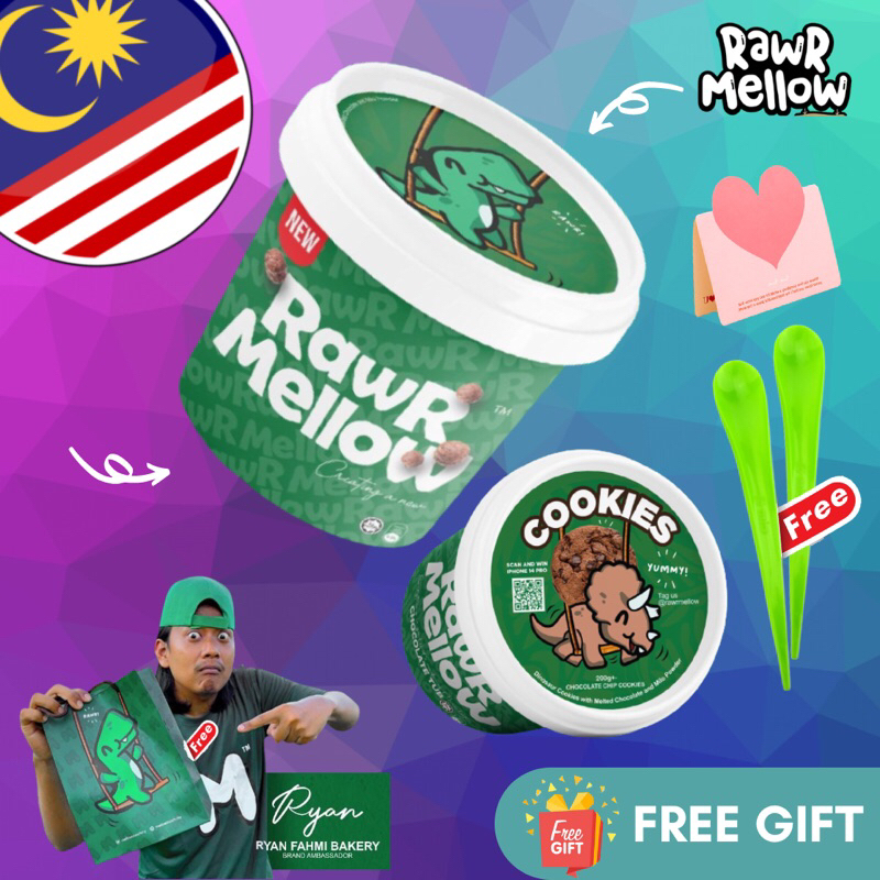 🇲🇾[NEW 💯] Rawr Mellow Kids Crunch Cookies Pretzel Dorayaki by Hanif ...