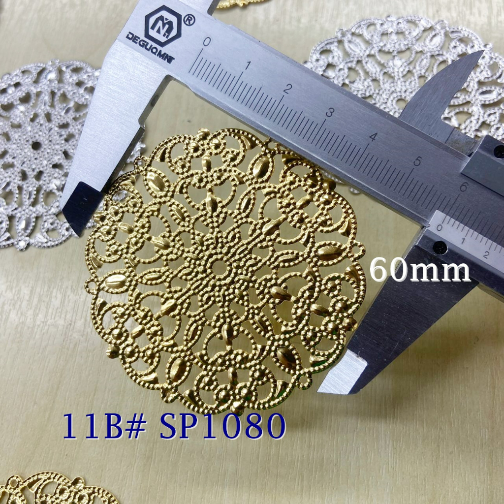 Part 1: 5PCS, Kerawang, Dokoh Besi, Filigree Metal Craft Jewerly for ...