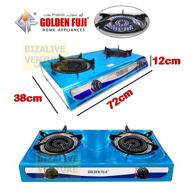 Golden Fuji Double Burner Gas Cooker Big Burner | Burner Gas Stoves ...