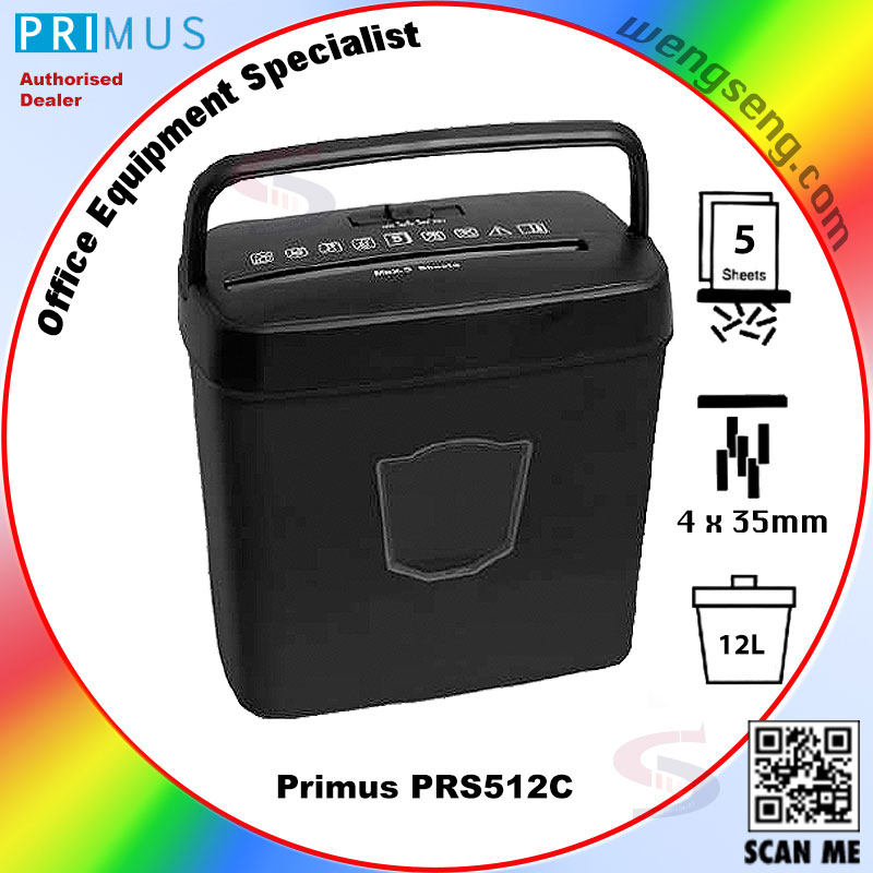 Primus PRS-512C Paper Shredder (Cross Cut) / ready stock / mesin ...