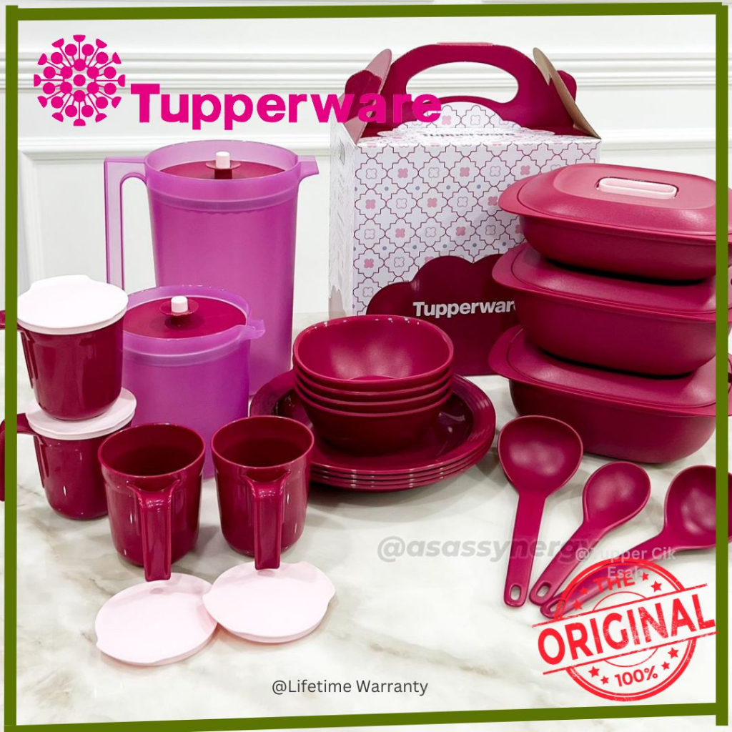 Tupperware Kitchenware Dinnerware Set Combo Hidang Makan jug pinggan ...