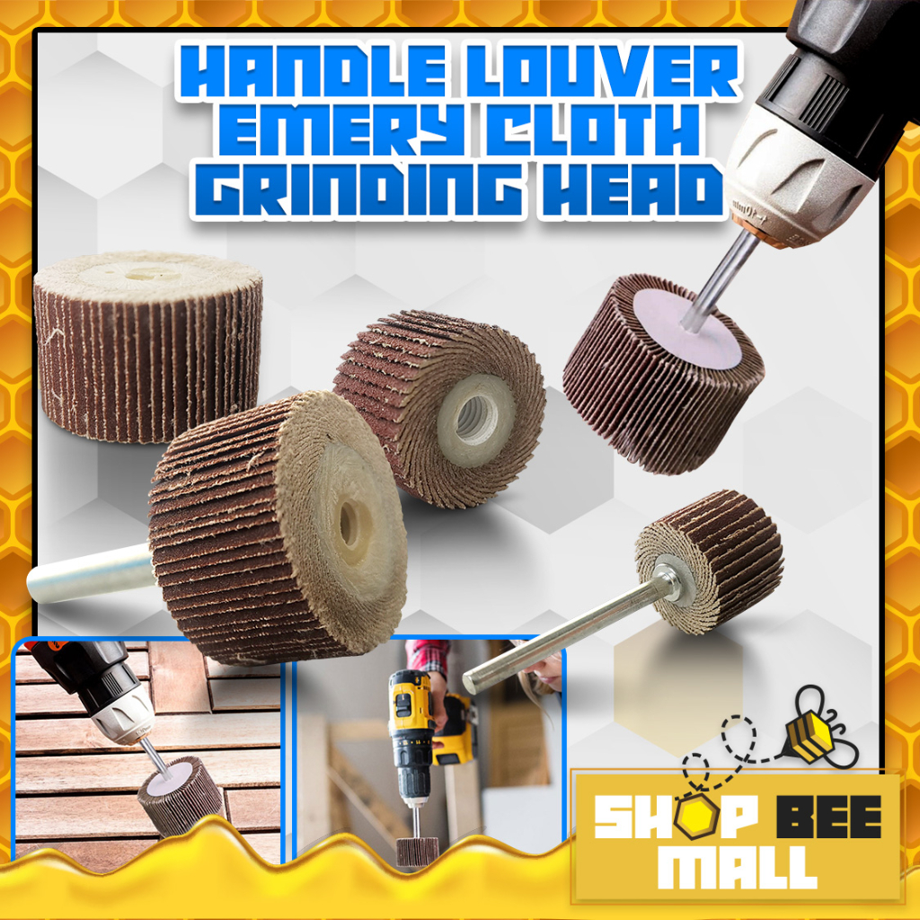 [ Mata Kertas Pasir 3mm/6mm ] Sanding Flap Wheel Sandpaper Grinding ...