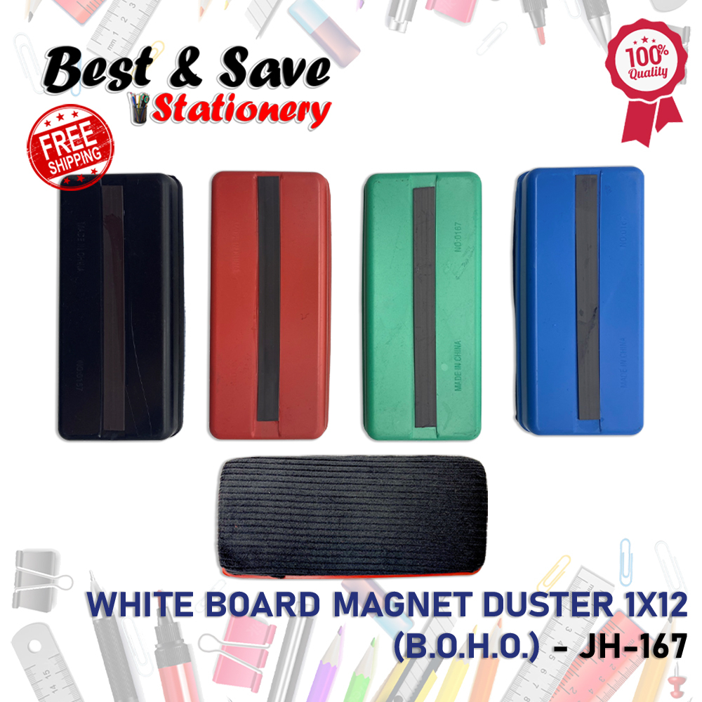 ( BEST & SAVE ) JH-167 Colour Magnetic Whiteboard Duster L 148MM X H ...