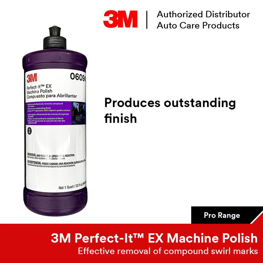 3M Perfect-It EX Machine Polish 06094 946ml Step 2 Removes Compound Swirl Marks [7100068200 ...