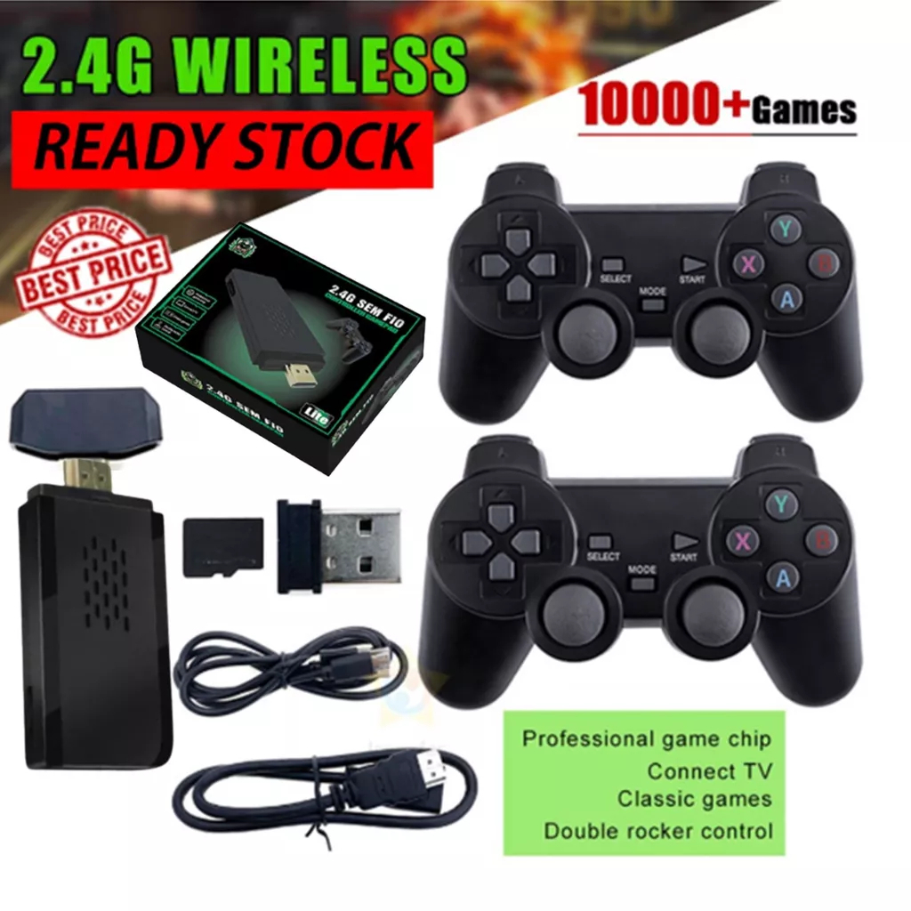 M8 Controller Game 4K HDMI GAME STICK TV 10000 Video Game Console 2.4G ...