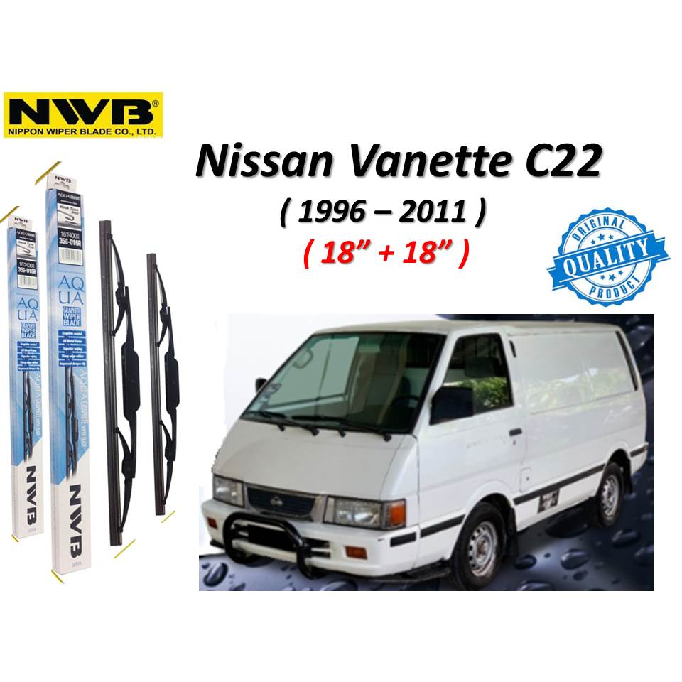 NWB Aqua Graphite Wiper For Nissan Vanette C22 ( 1996 - 2011 ) | Shopee ...