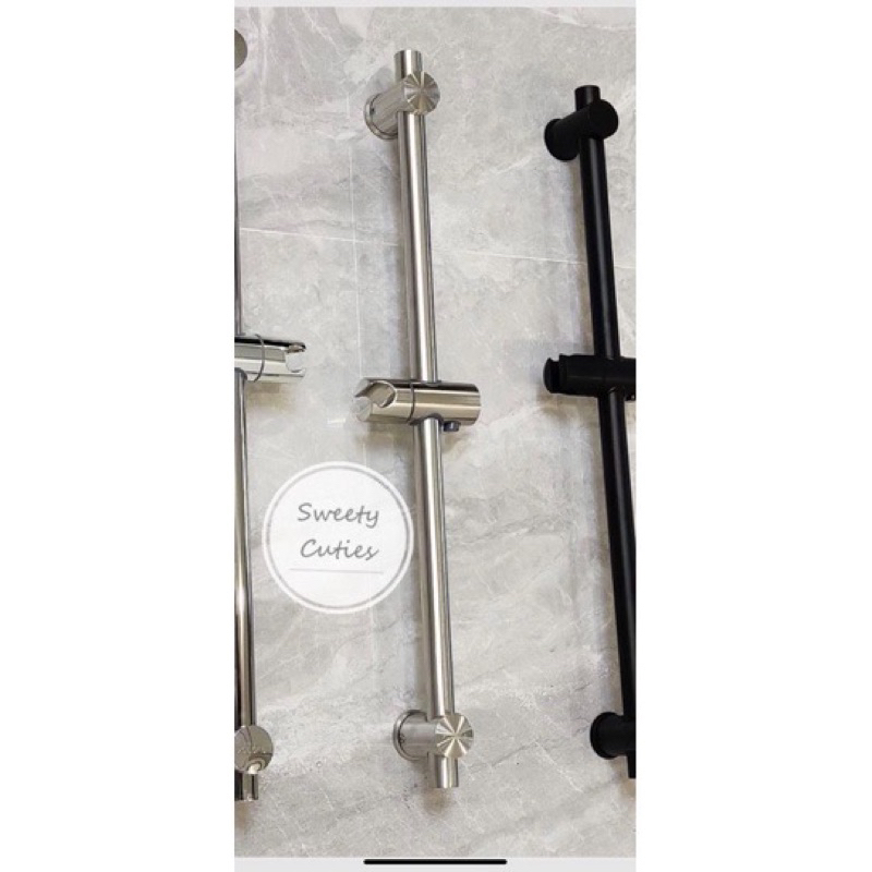 304 Stainless Steel Shower Slide Bar Wall Mounted Rotatable Shower Bar ...