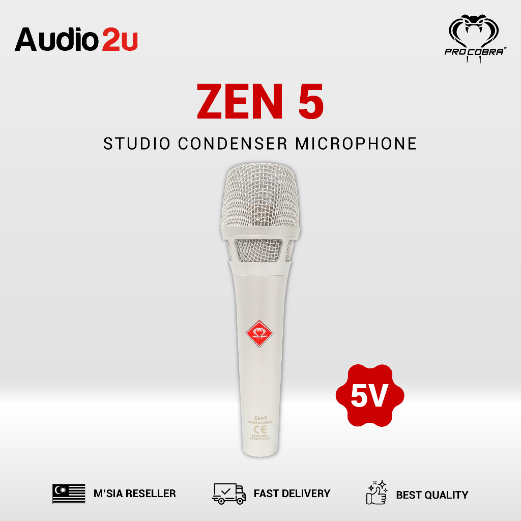 Pro Cobra Zen 5 Professional Condenser Microphone (5V) | Shopee Malaysia