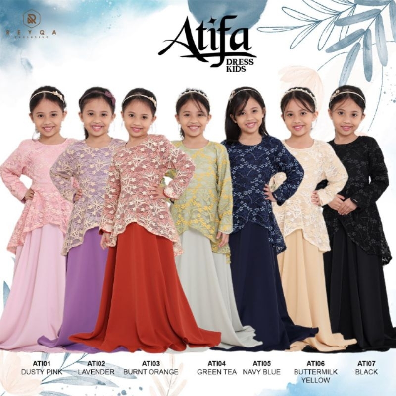 🔥[Goodbye Sale]🔥 Dress Atifa Kids | Shopee Malaysia