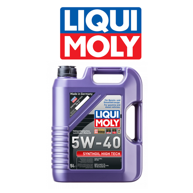 Liqui Moly Fully Synthetic Synthoil High Tech 5W40 Engine Oil (5L ...