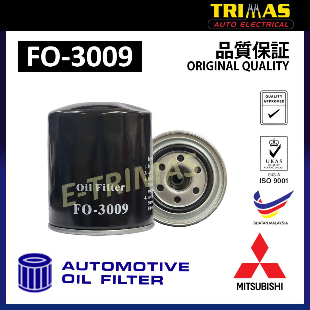TRIMAS Oil Filter Mitsubishi Triton Pajero Sport Storm Penapis Minyak ...