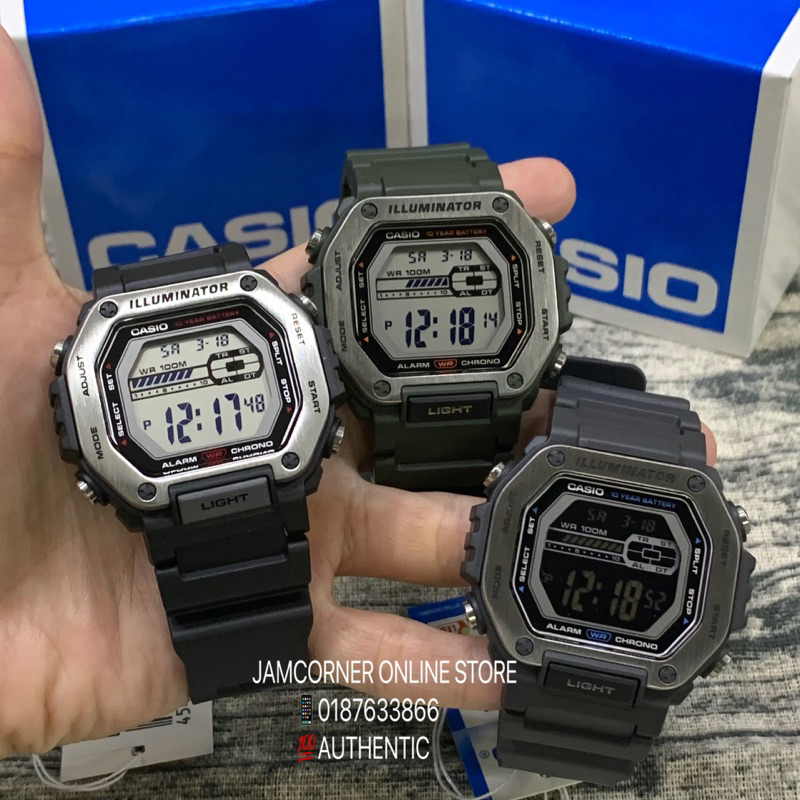 100% ORIGINAL CASIO DIGITAL MWD-110H-1AV/MWD-110H-8BV/MWD-110H-3AV 10 ...
