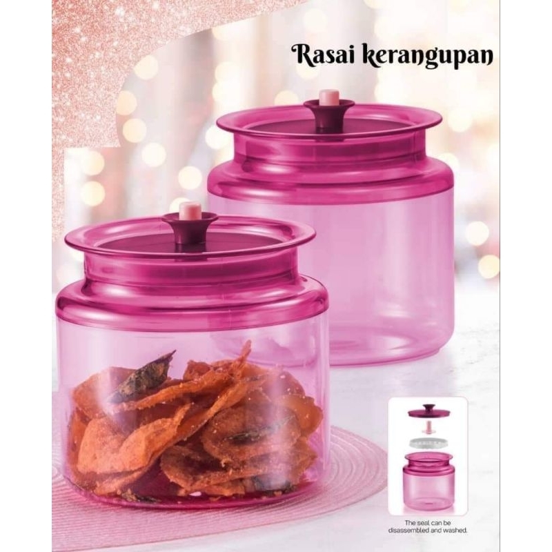 2 Warna n Size : Tupperware counterpart 1.2L/ 900ml (Airtight Canister ...