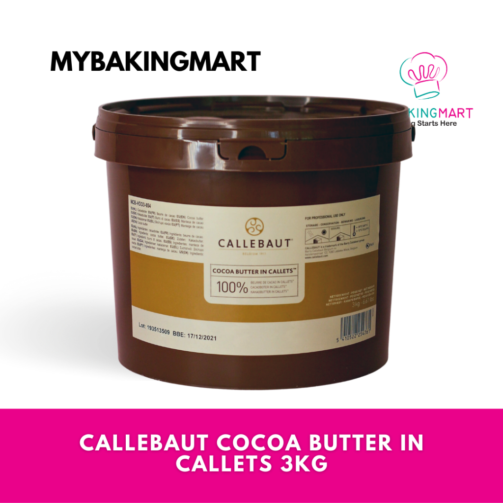 Callebaut Cocoa Butter in Callets 3kg - Original Packaging / Cooking ...