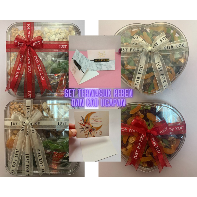 Gift box special Makanan sunnah buahan kering mix fruit 8 in 1 dan 5 in ...