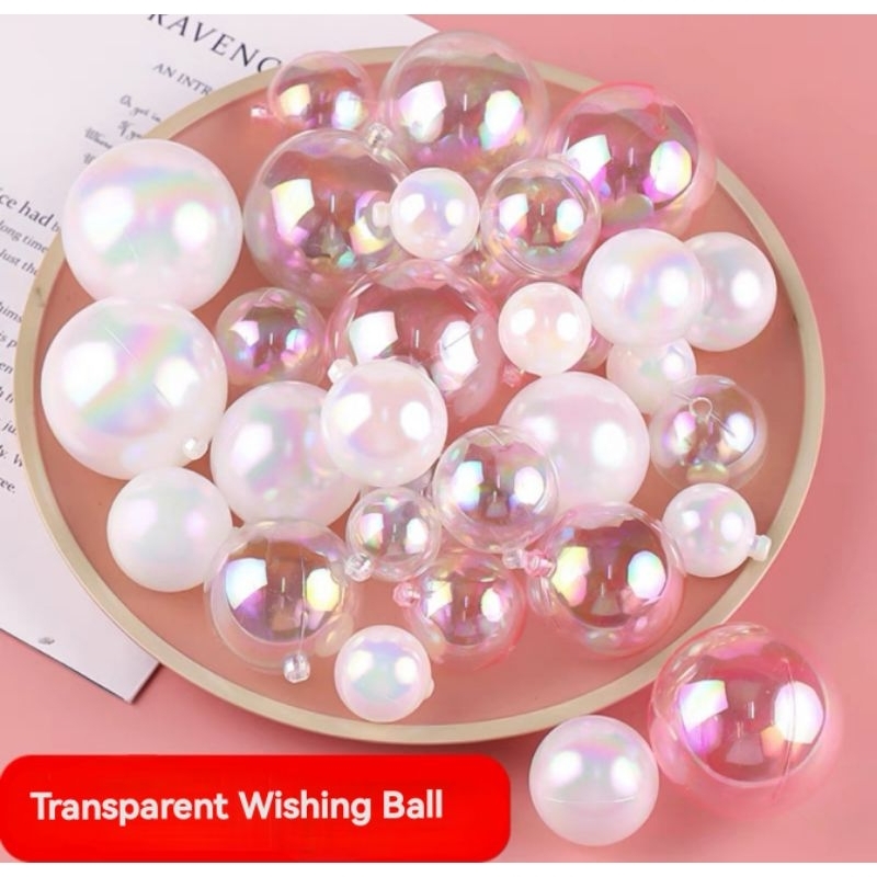 Symphony Transparent Pearl White Wishing Ball 1pcs 5pcs | Shopee Malaysia
