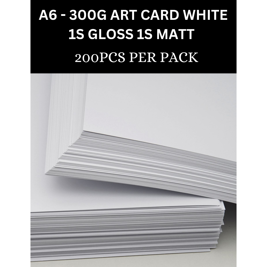 【READY STOCK 🔥🔥 PROMOTION🔥🔥】🔥BUY 2 PACK FREE 1 PACK🔥A6 SIZE 300GSM DIY ...