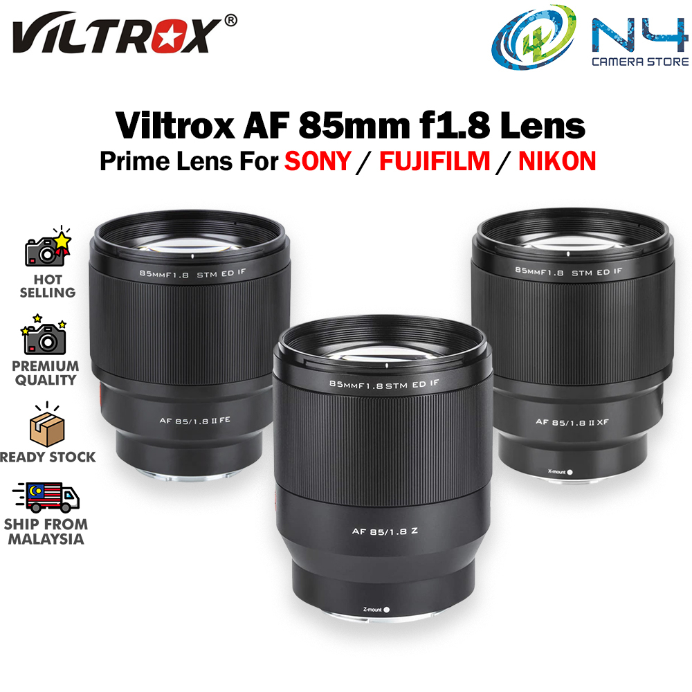 Viltrox AF 85mm f1.8 II Mark II Auto Focus Lens for Sony FE / FUJIFILM ...