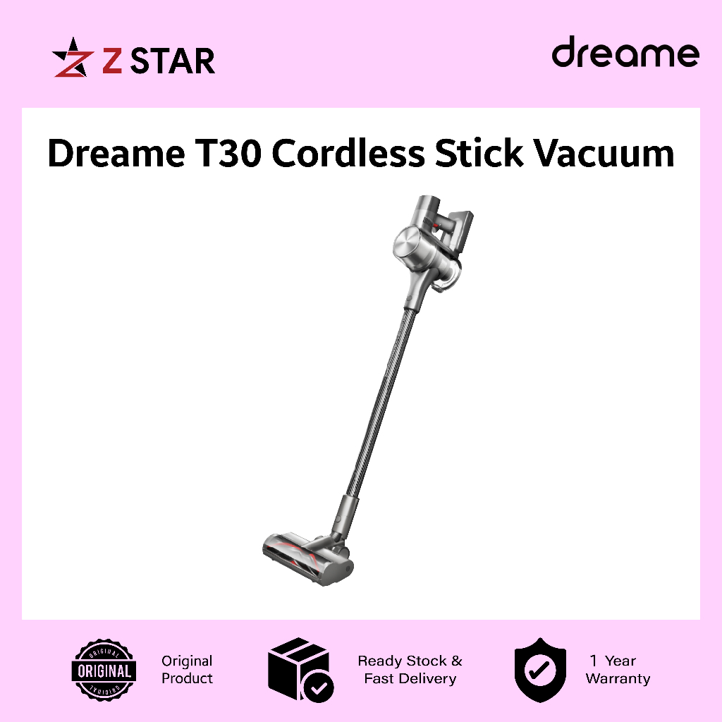 Dreame T30 Cordless Stick Vacuum | 90 Mins Run Time | 27,000PA Suction ...