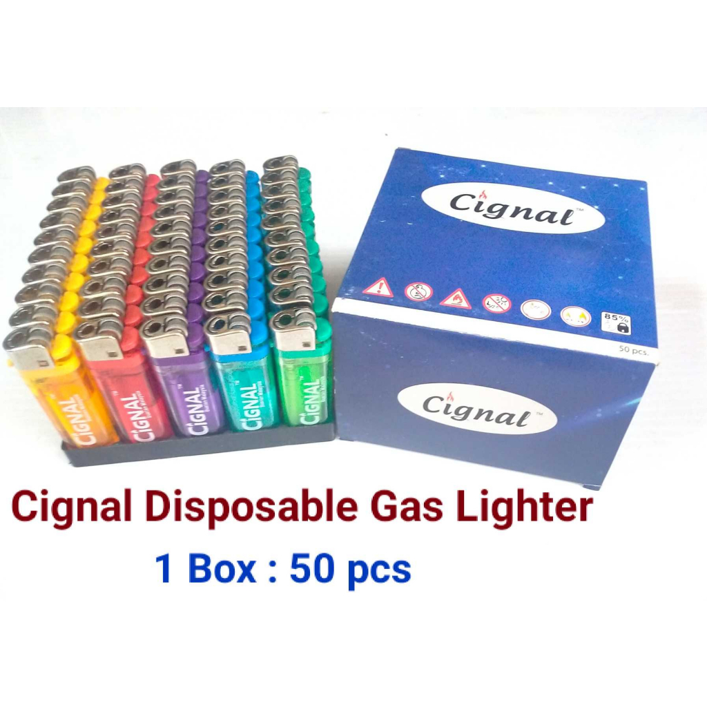 Cignal Disposable Gas Lighter (1 Box : 50 pcs) | Shopee Malaysia