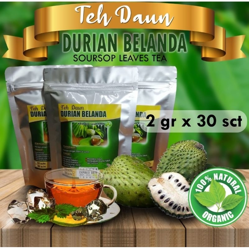 Teh Daun Durian Belanda/Serbuk Daun Durian Belanda/Soursop Leaf tea ...