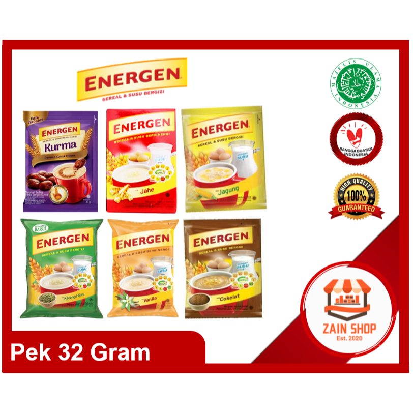 Energen Sachet 32 Gram Energen Cereal Energen Indonesia | Shopee Malaysia